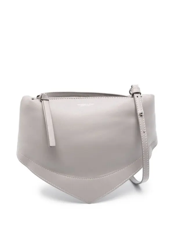 FEDERICO CINA Mini Tortellino Leather Bag - Grey