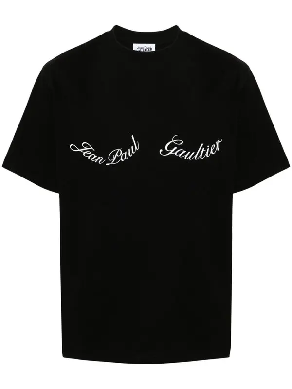 Jean Paul Gaultier Logo-Print T-Shirt - Black | Editorialist