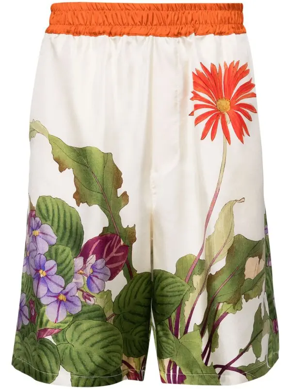 PIERRE-LOUIS MASCIA Floral-print Bermuda Shorts