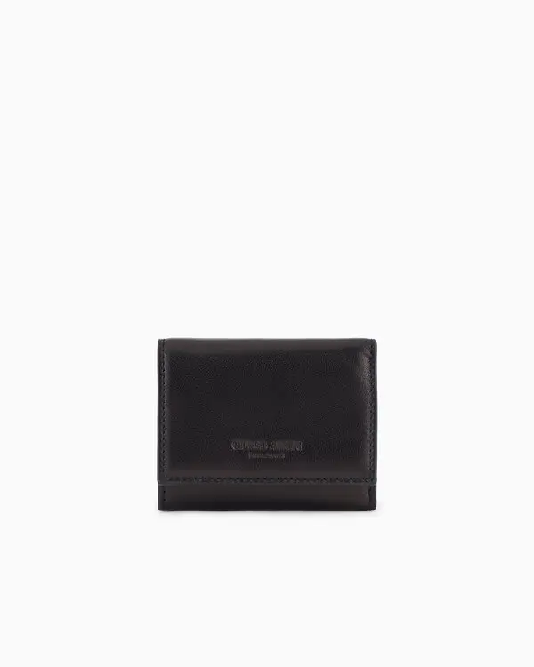 Giorgio Armani Nappa-leather Trifold Wallet - Black