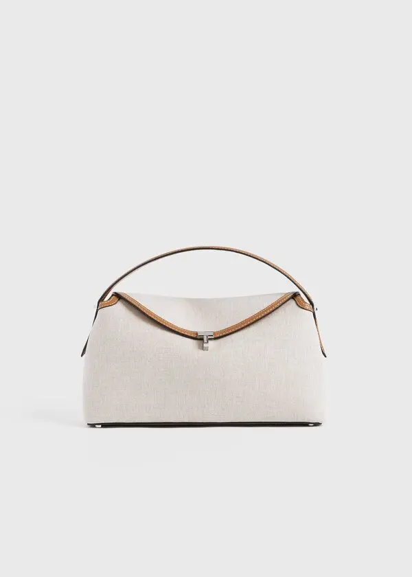 TOTÊME T-lock Top Handle Bag - Ecru,tan