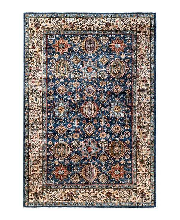 Bloomingdale'S Serapi M1992 Area Rug, 6'1 X 8'11 - Blue