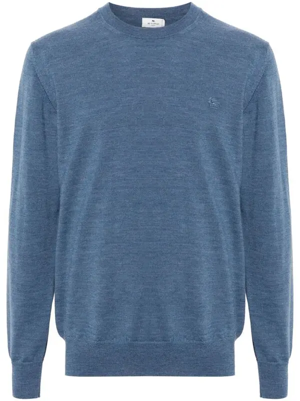 Etro Wool Jacquard Sweater - Blue