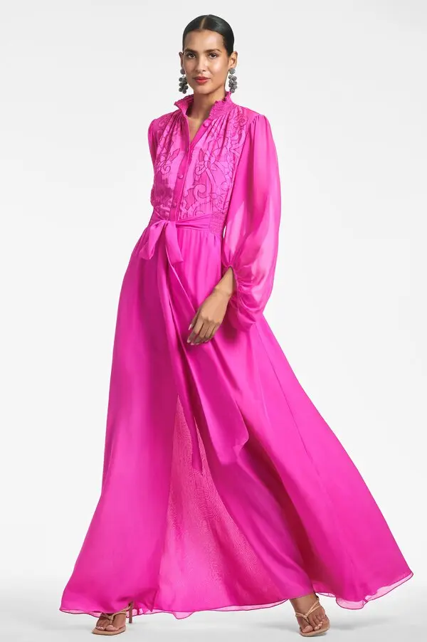 Sachin & Babi Beatrix Gown - Fuchsia