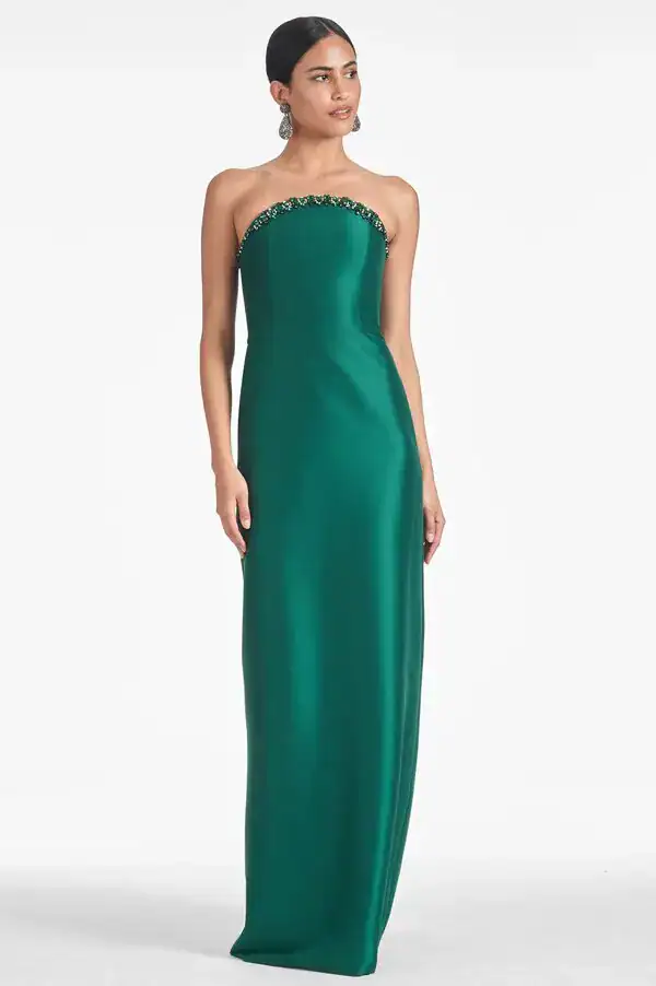 Sachin & Babi Preston Gown In Emerald - 39% Off