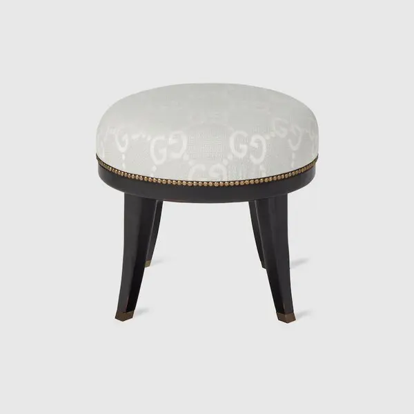 Gucci Gg Jacquard Round Stool