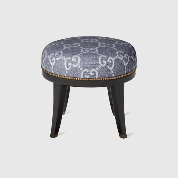 Gucci Gg Jacquard Round Stool