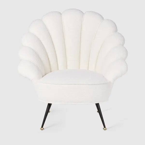 Gucci Bouclé Armchair - White