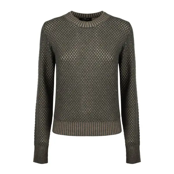 Fabiana Filippi Virgin Wool Mesh Sweater