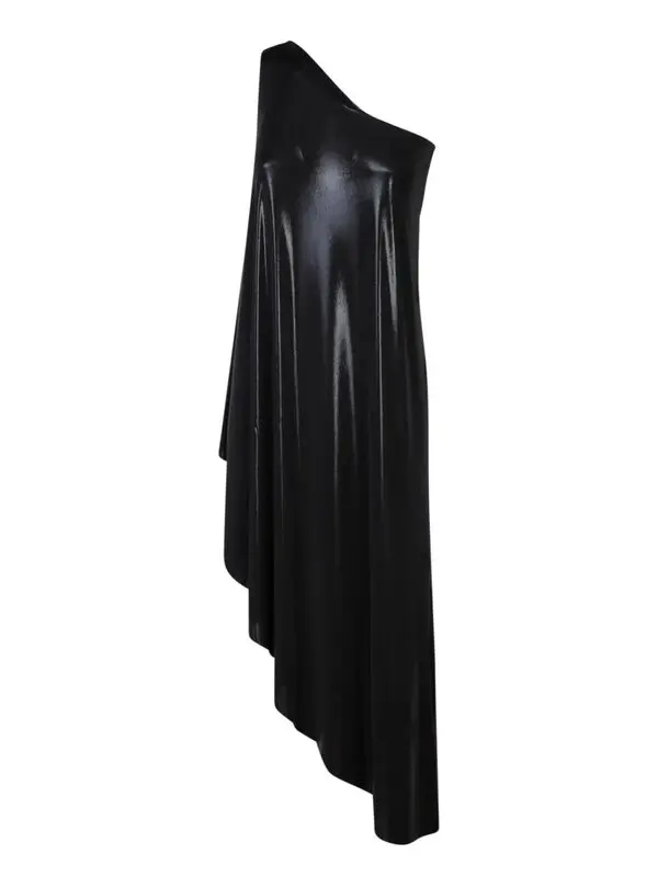 Norma Kamali One Shoulder Tunic - Black