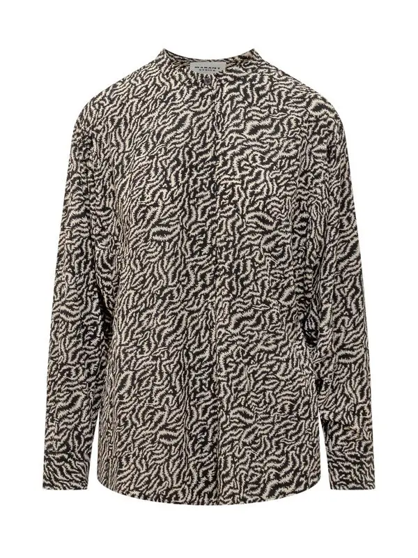 Isabel Marant Abstract Print Viscose Shirt