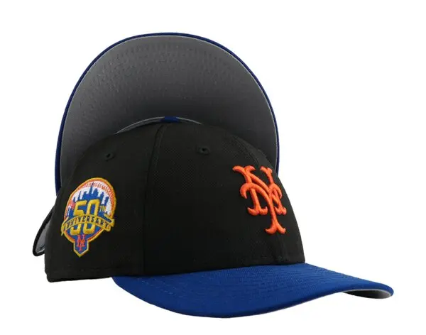 Buy New Era New York Mets 50th Anni. 59fifty Low Profile Fitted W/ Grey ...
