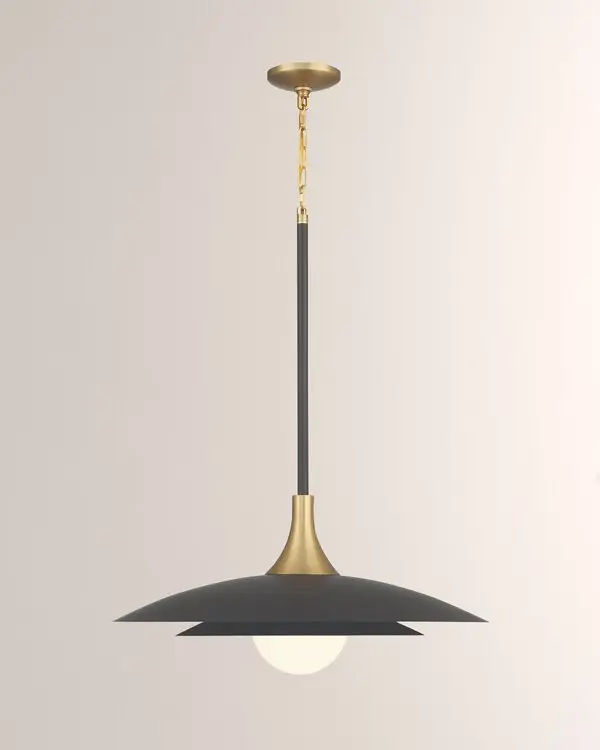 EUROFASE Welsh 24" Led Pendant - Black