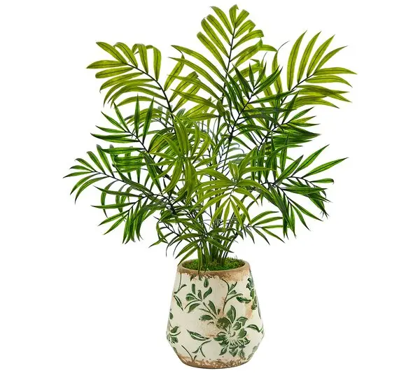 NEARLY NATURAL 18' Mini Areca Palm Artificial P Lant