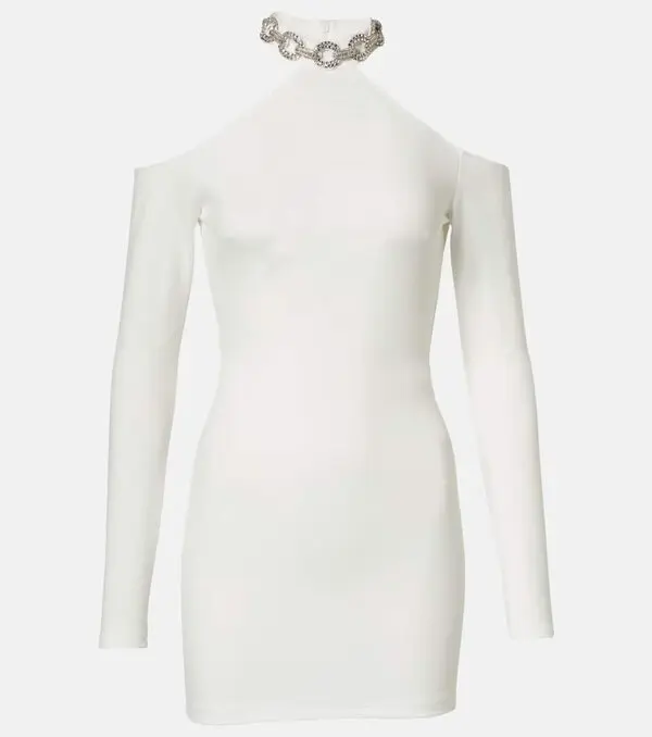David Koma Bridal Crystal-embellished Minidress
