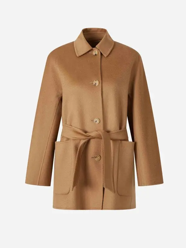 Max Mara Short Cashmere Coat - Brown