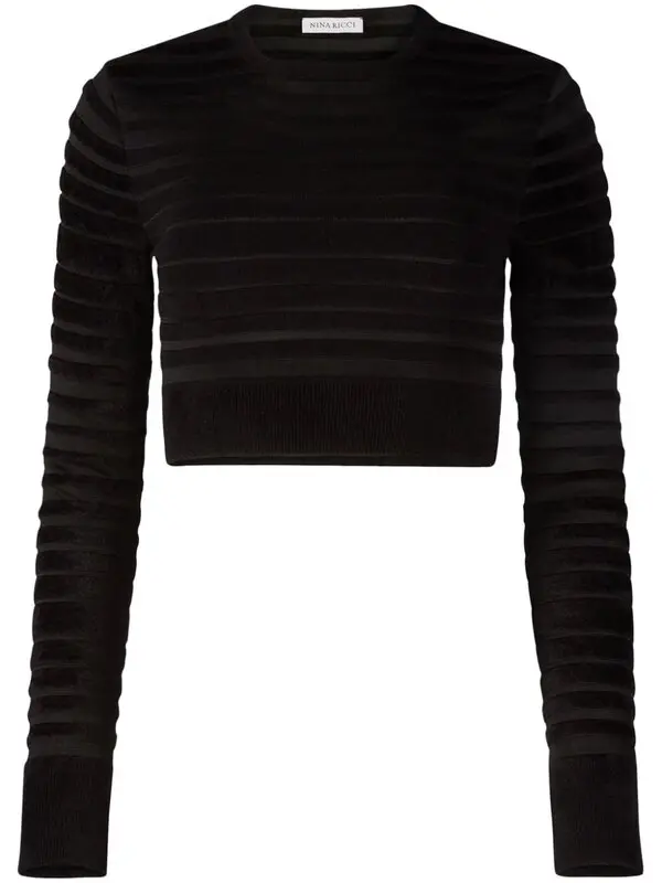 Nina Ricci Cropped Top With Stripes