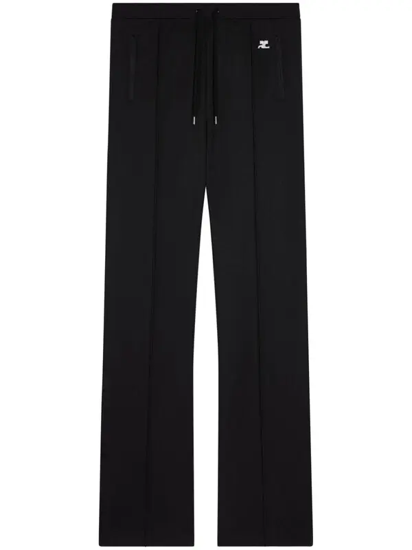 COURREGES Straight-leg Track Pants - Black