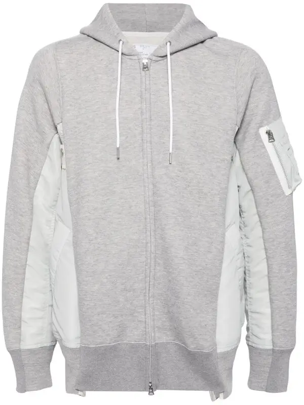 Sacai X Sponge Sweat Panelled Hoodie