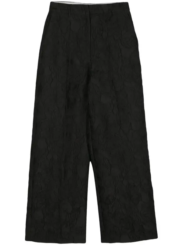 Essentiel Antwerp Fling Floral-jacquard Palazzo Pants