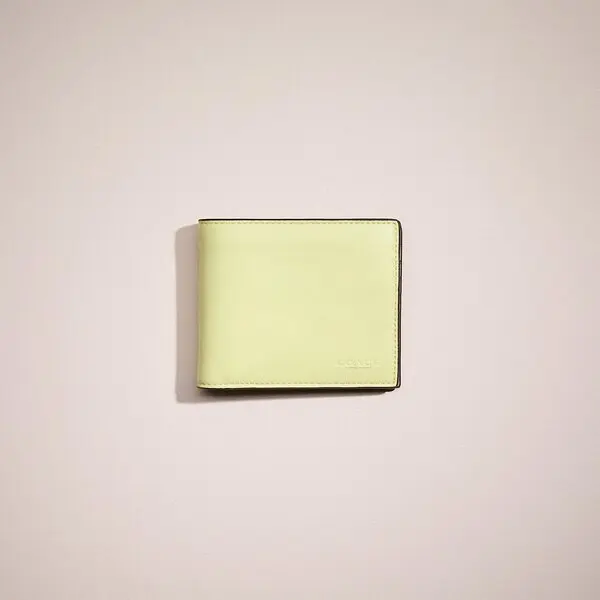 Coach Restored 3 In 1 Wallet In Colorblock - Pale Lime/pebble