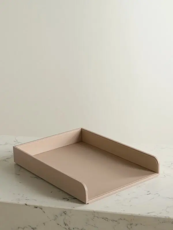 Smythson Panama Textured-leather A4 Paper Tray