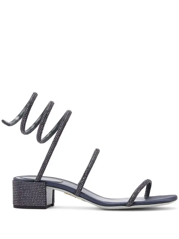 Rene Caovilla 40mm Cleo Sandals - Grey
