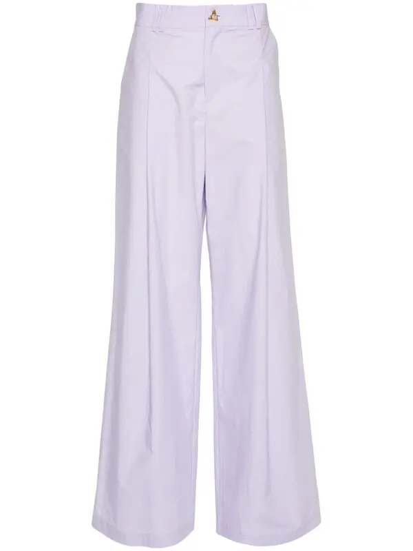 AERON Wellen Poplin Palazzo Pants - Purple