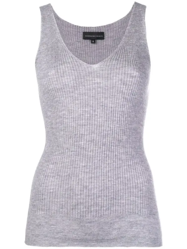 Cashmere In Love Ribbed Tank Top