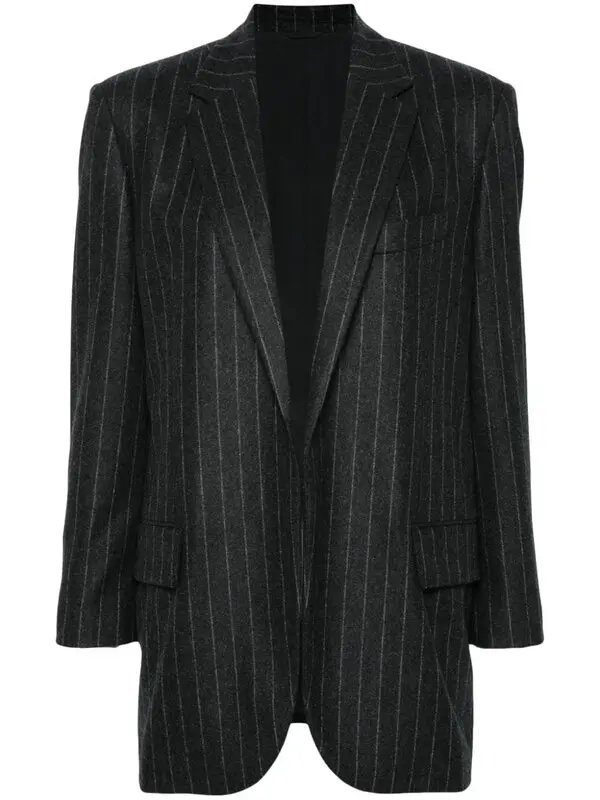 Brunello Cucinelli Pinstriped Wool Blazer