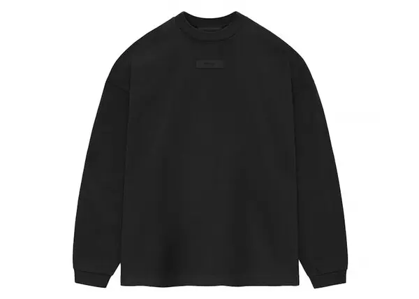 Fear Of God Essentials Core Collection Long Sleeve Tee Shirt - Black