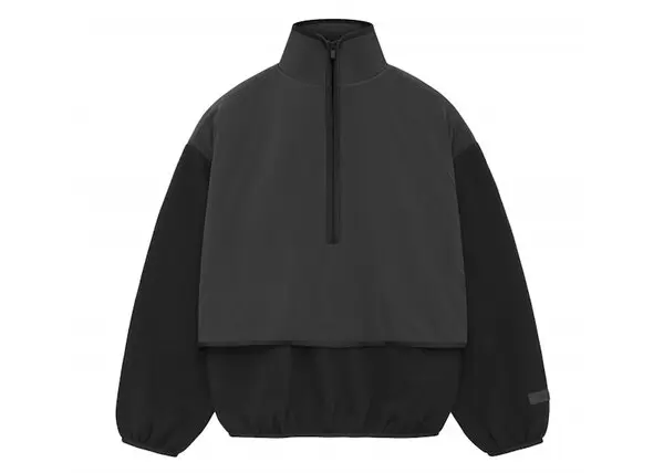 Fear Of God Essentials Core Collection Nylon Fleece Mockneck - Black/ Black