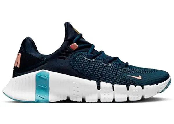 Nike Free Metcon 4 Athletic Sneakers - Armory Navy Blue/cerulean/obsidian