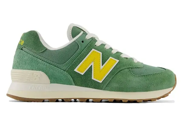 NEW BALANCE 574 Sneakers - Mallard Green/yellow