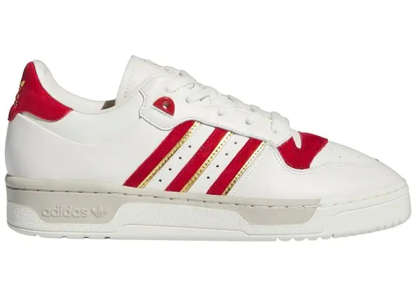 Adidas Rivalry 86 Low Sneakers - Cloud White/team Power Red 2/ivory