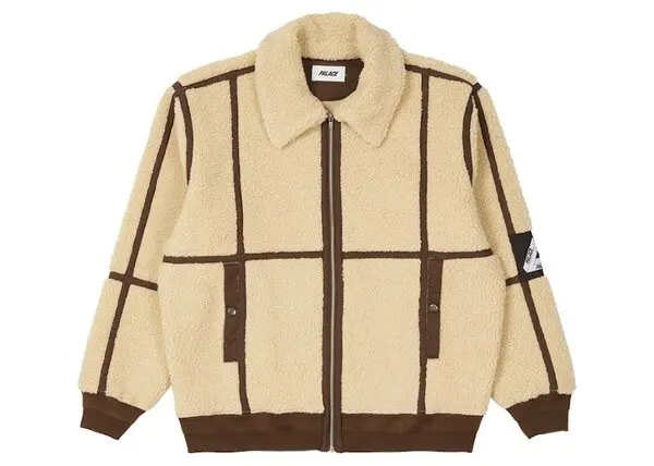 PALACE Sherpa Flight Jacket - Natural/brown