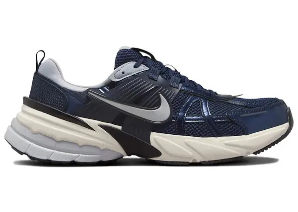 Nike V2k Run Sneakers - Obsidian/thunder Blue/wolf Grey