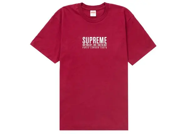 Supreme Paris Tee Shirt - Cardinal