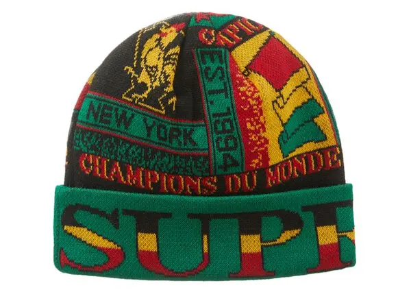 Supreme Scarf Beanie - Green