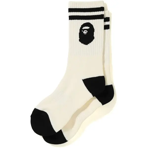BAPE Ape Head Socks - White