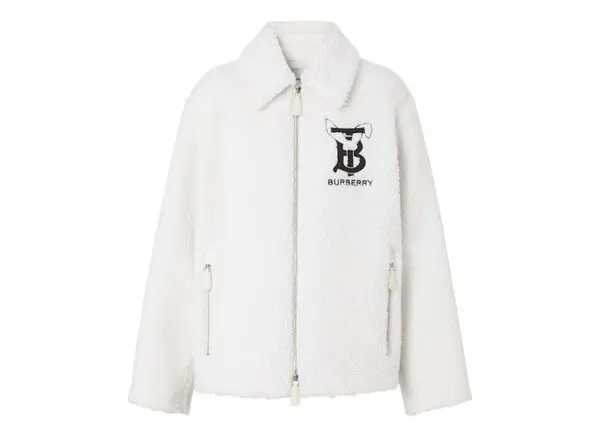 Burberry Rabbit Applique Fleece Jacket