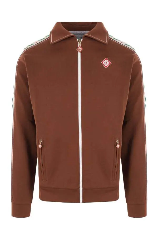 Casablanca Laurel Technical Jersey Fullzip Sweatshirt