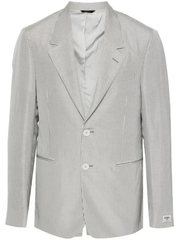 Fendi Single-breasted Striped Blazer