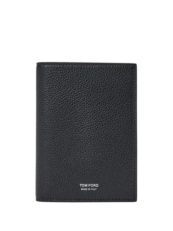 TOM FORD Logo-lettering Bi-fold Leather Cardholder