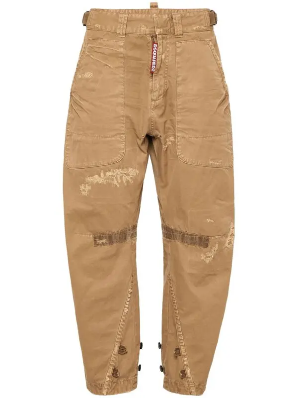 Dsquared2 Distressed Straight-leg Trousers