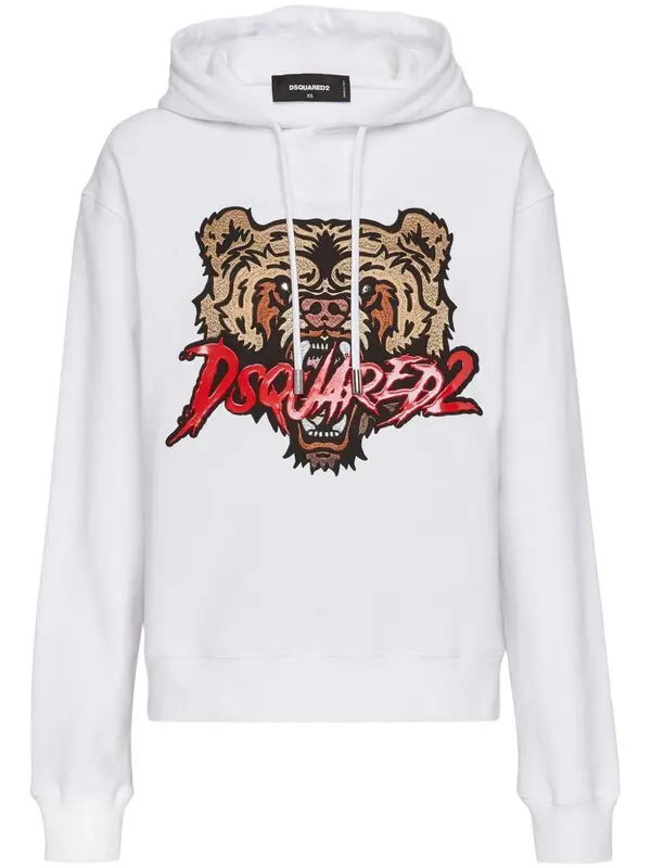 Dsquared2 Graphic Bear Hoodie