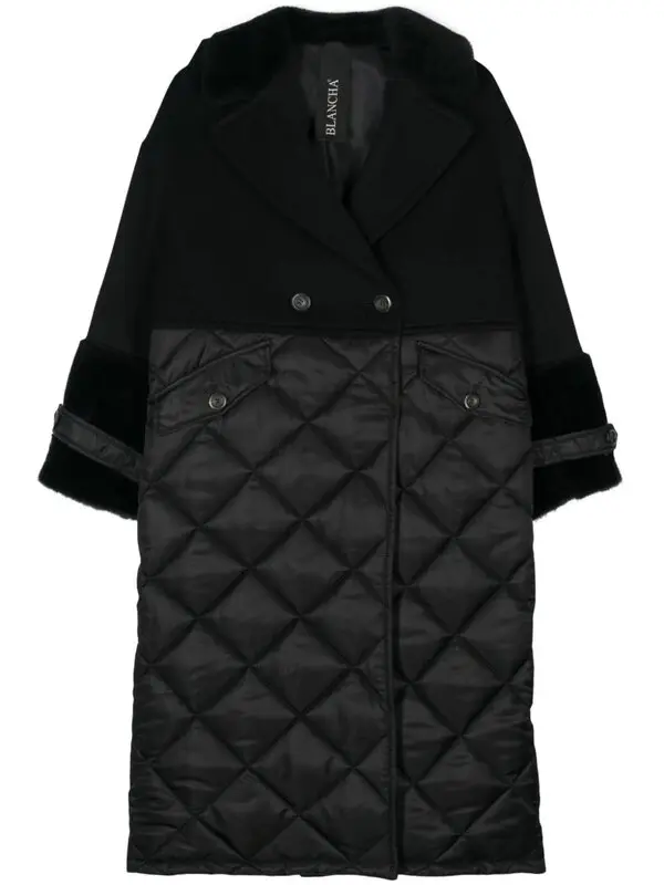 BLANCHA Double-breasted Paneled Coat