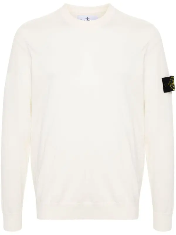 Stone Island Compass Badge Wool Jumper - Neutrals