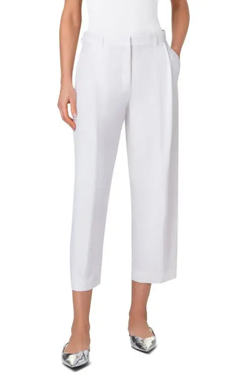 Akris Flori Cropped Pleated Pants