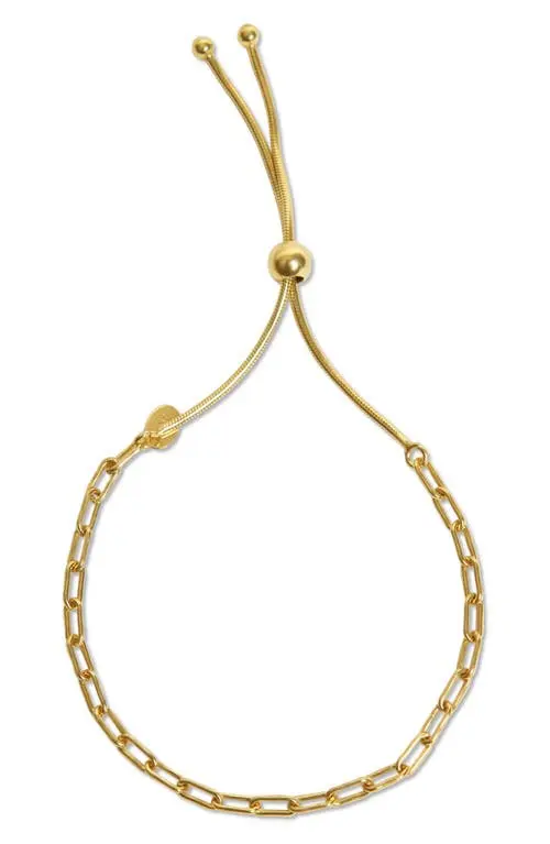 Argento Vivo Paper Clip Chain Adjustable Bracelet